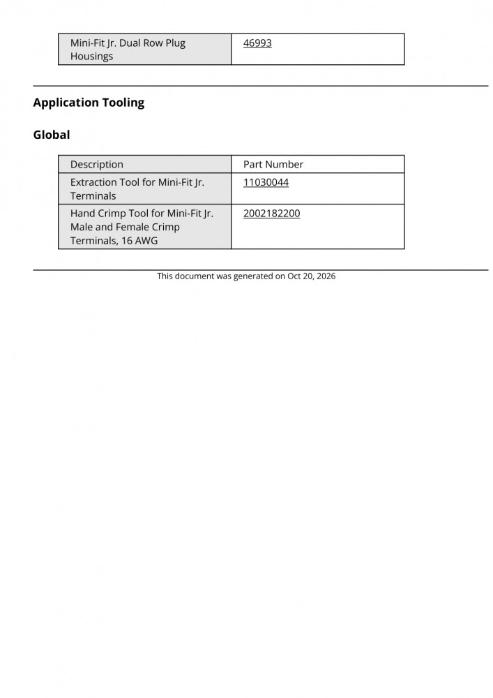 MINI-FIT connector system specification, page image 3
