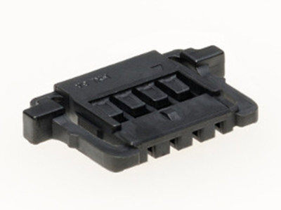 MX150L 6 Circuit Rear Mount Flange Plug for 16-14 AWG Wire, with Gasket, Black