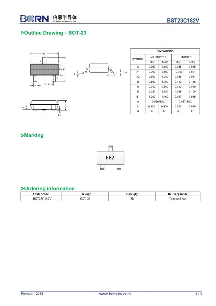 BST23C182V datasheet page 4