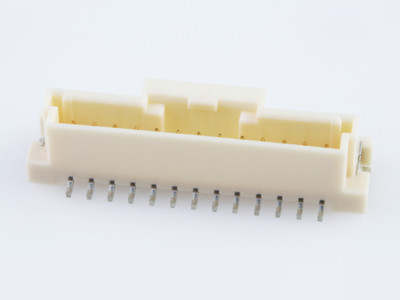 DuraClik Wire-to-Board Header, Single Row, Vertical, 14 Circuits, Gold (Au) Over Nickel, Natural