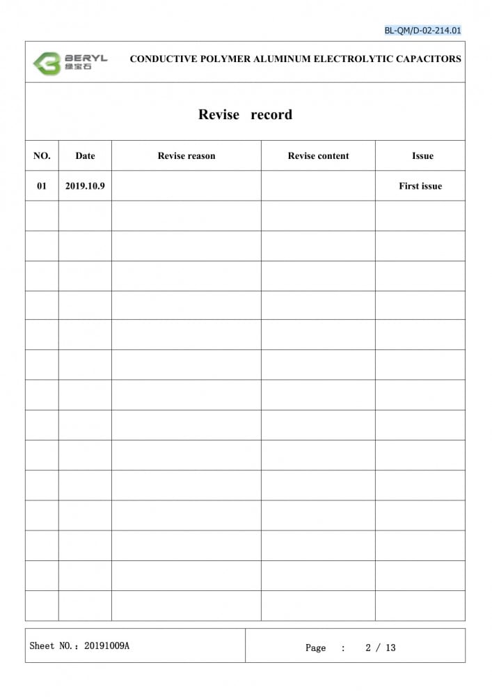 BC025M221LO6.3*8L-1A4T datasheet page 2
