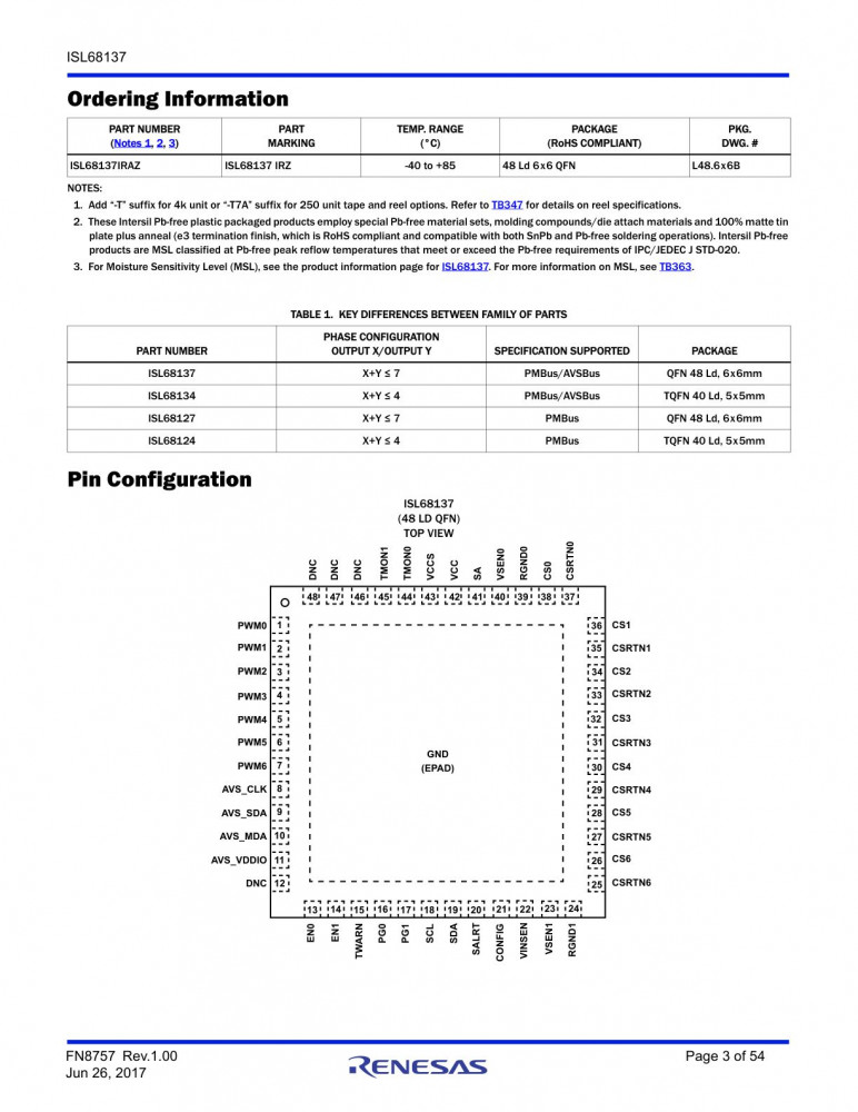 ISL68137 datasheet page 3