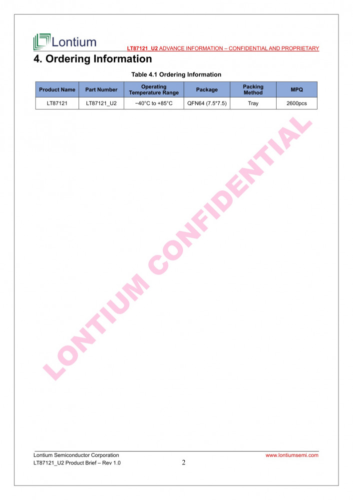 LT87121 document page 2