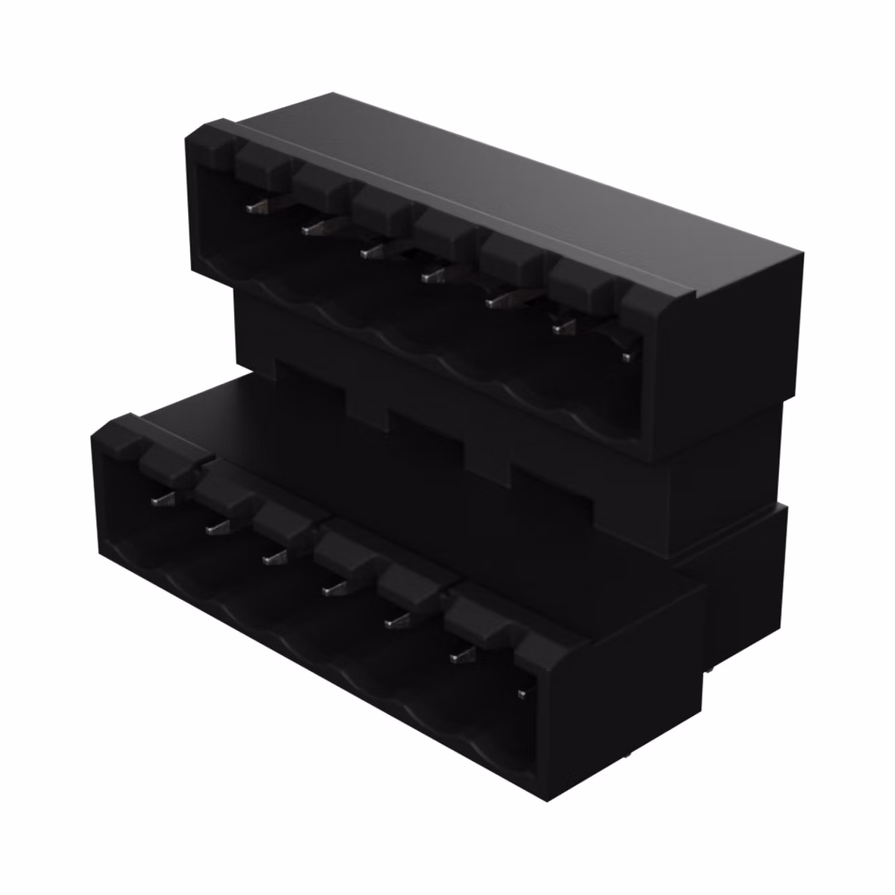 5.00mm Pitch Eurostyle Horizontal Dual Level PCB Header, Closed Ends, 14  Circuits for sale