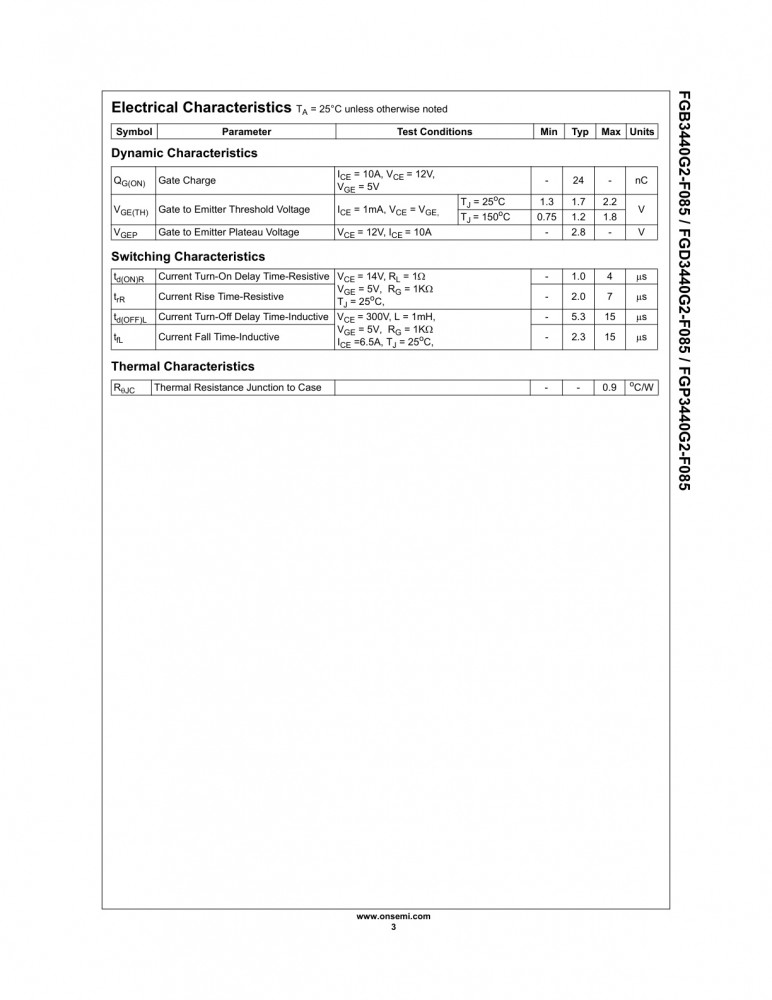 FGB3440G2-F085 datasheet page 4
