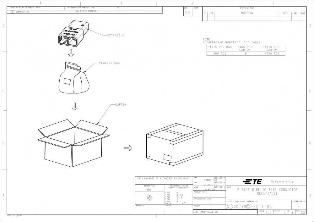 TE Connectivity 2271183-1 technical drawing page 3