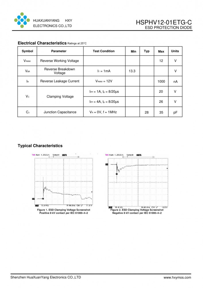 HSPHV12-01ETG-C product specification page 2