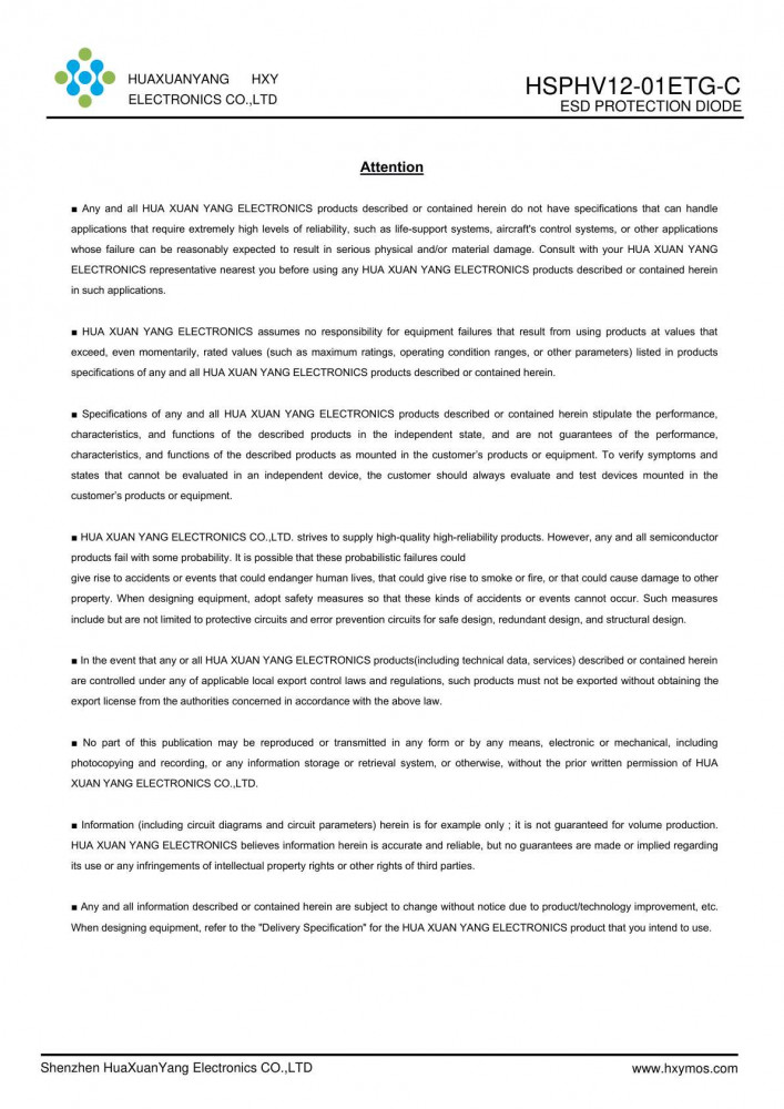 HSPHV12-01ETG-C product specification page 4