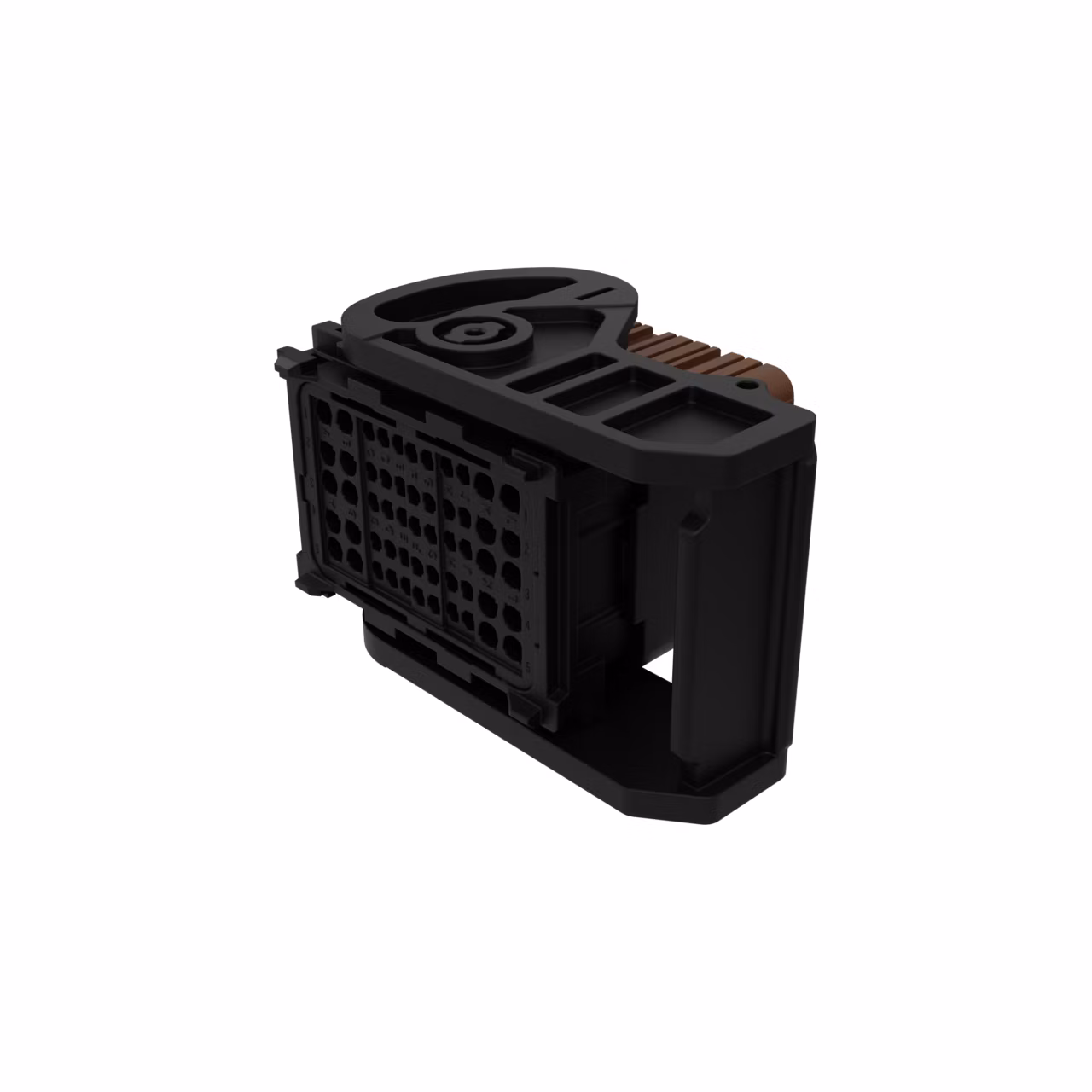 .635mm, 1.50mm, Power CMX Connector, 55 Circuits, Right Wire Output, Brown Coding for sale