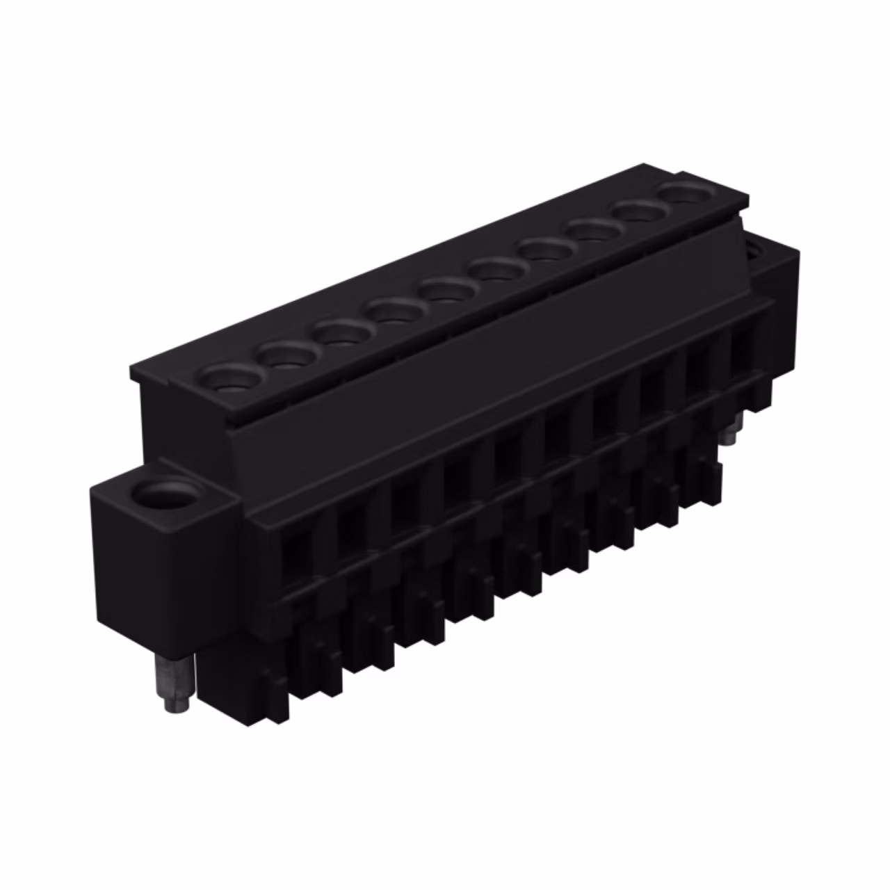 3.81mm Pitch Eurostyle Vertical Plug, with Retention Screws, Front Wire Entry, 10 Circuits for sale