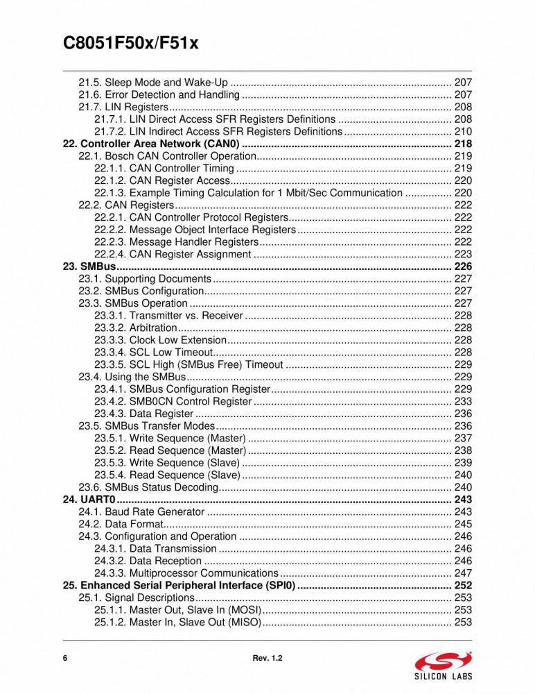 C8051F500-IQR datasheet page 6