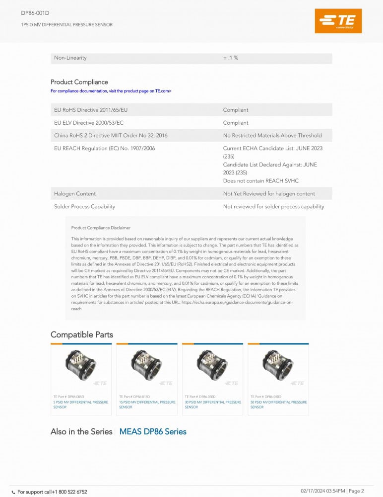 DP86-001D technical document page 2