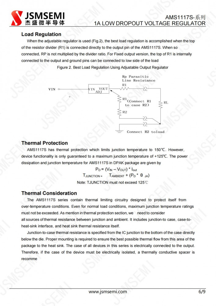 AMS1117S-5.0 datasheet page 6