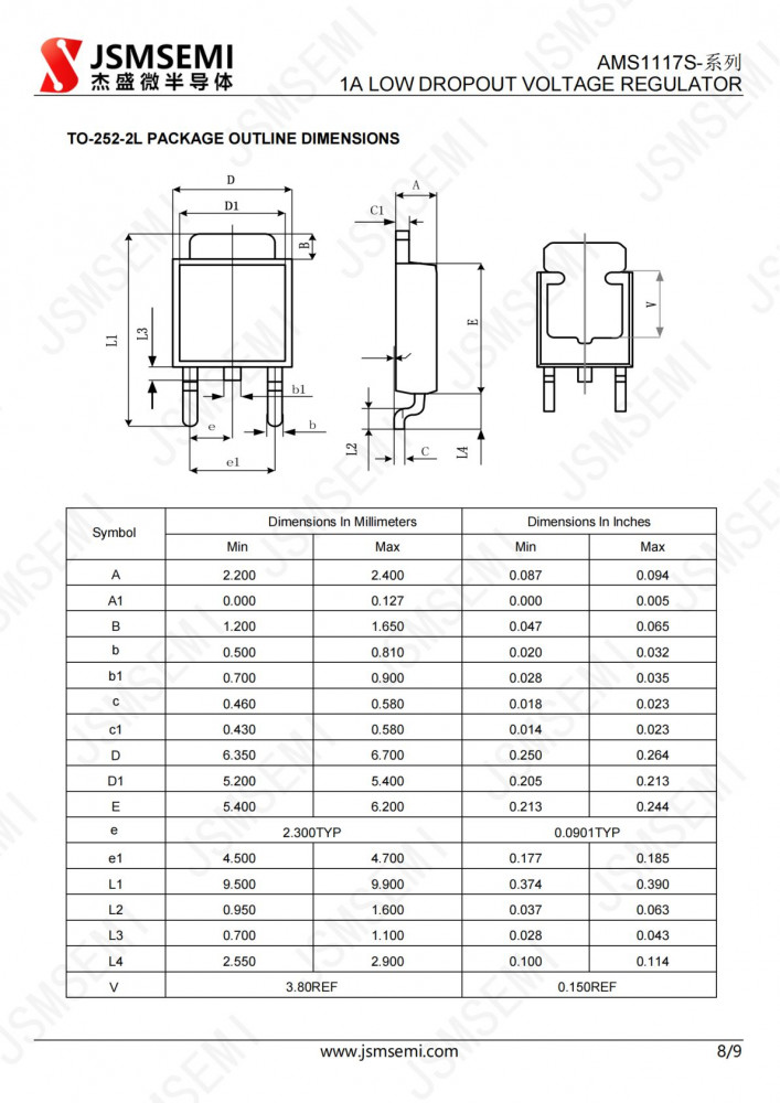 AMS1117S-5.0 datasheet page 8