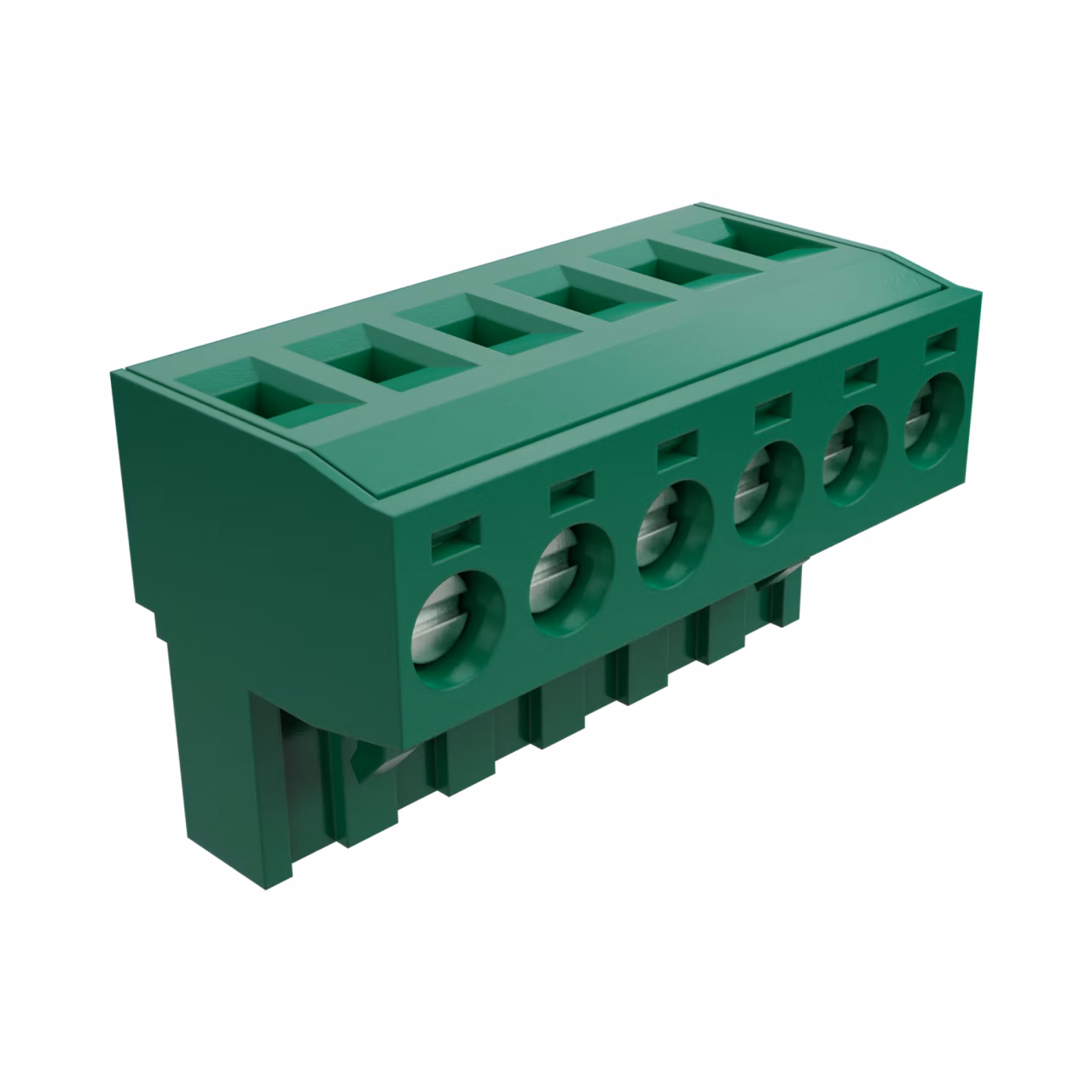5.08mm Pitch Eurostyle Horizontal Plug, Green Housing, 6 Circuits for sale