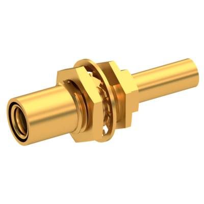 SMB / STRAIGHT PLUG FEMALE CRIMP TYPE FOR 2.6/50 S CABLE GOLD for sale