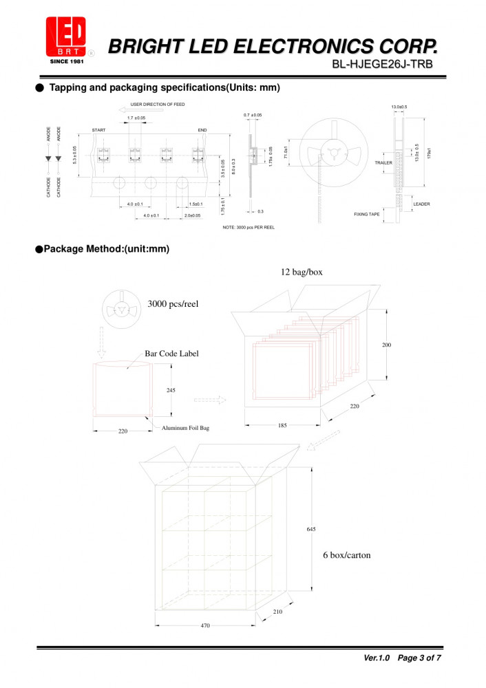 BL-HJEGE26J-TRB datasheet page 3