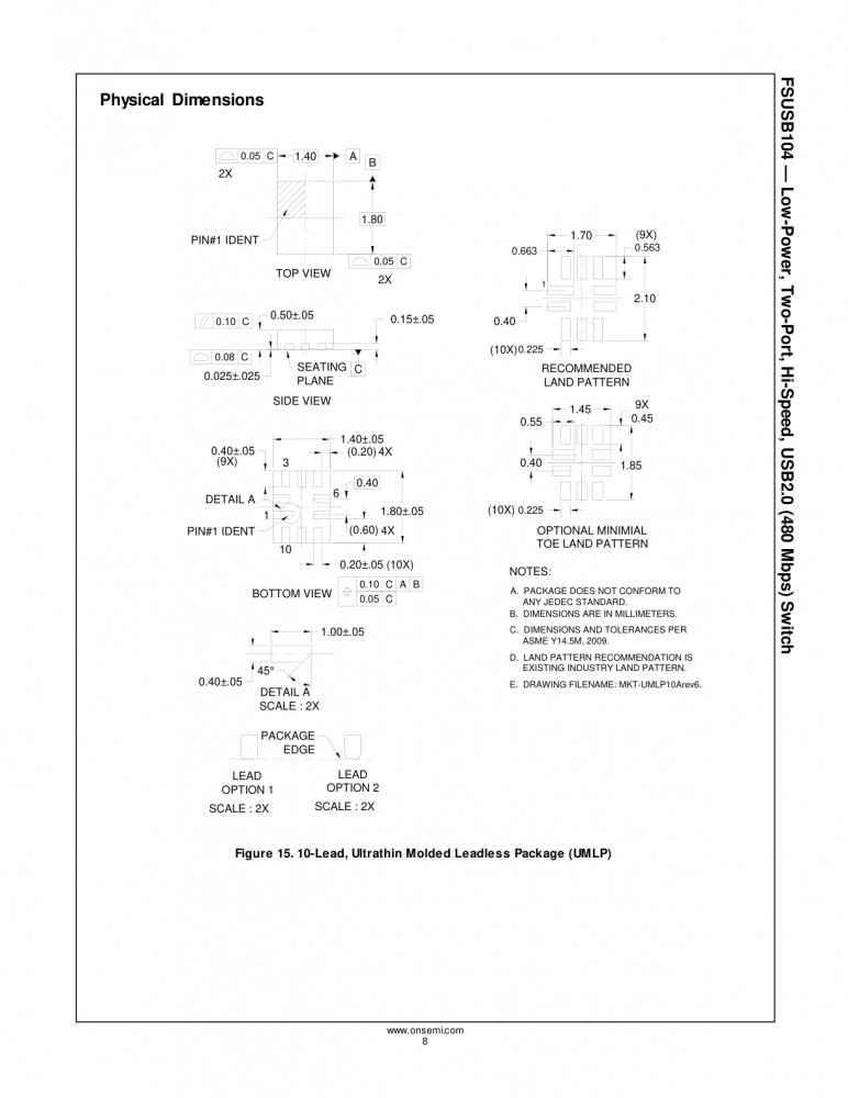 FSUSB104 datasheet page 9