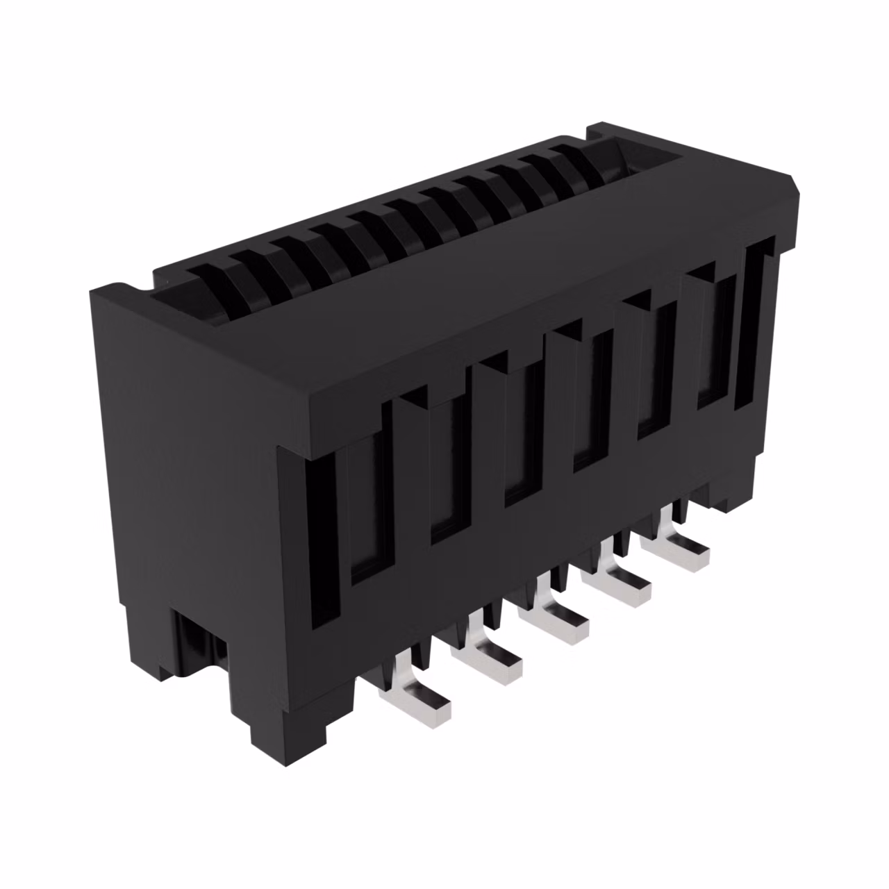 Easy-On FFC/FPC Connector, 0.50mm Pitch, Surface Mount, Vertical, Non-ZIF, Standard Footprint, Tin Bismuth Plating, Short Terminal Type, Black, 11 Circuits for sale
