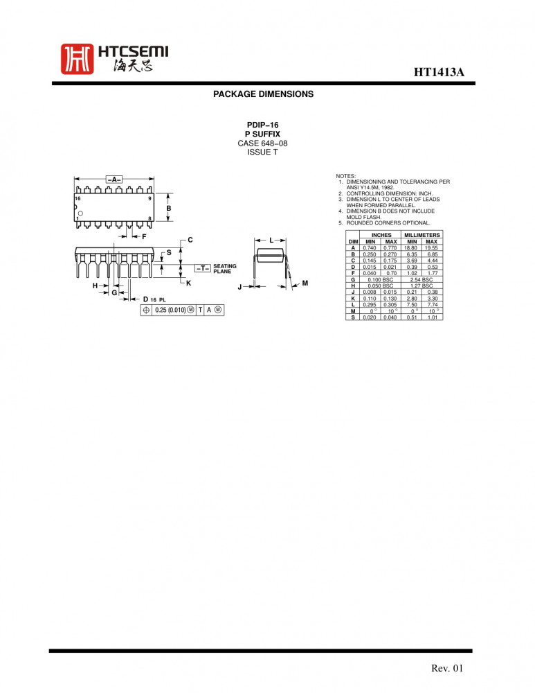 HT1413ARZ datasheet page 5