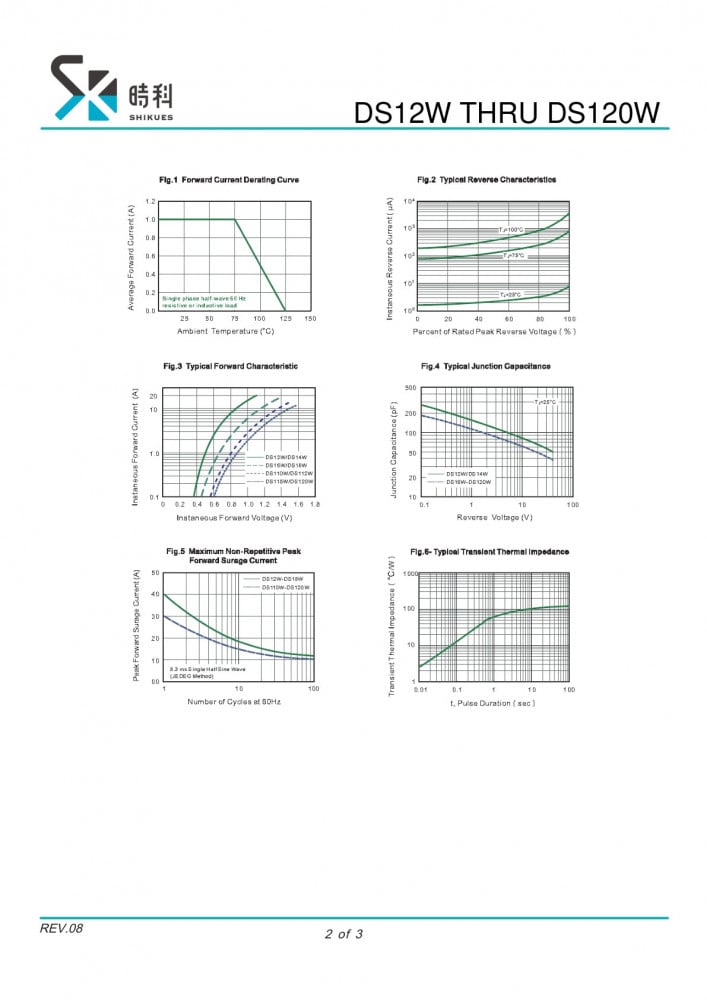 DS12W datasheet page 2