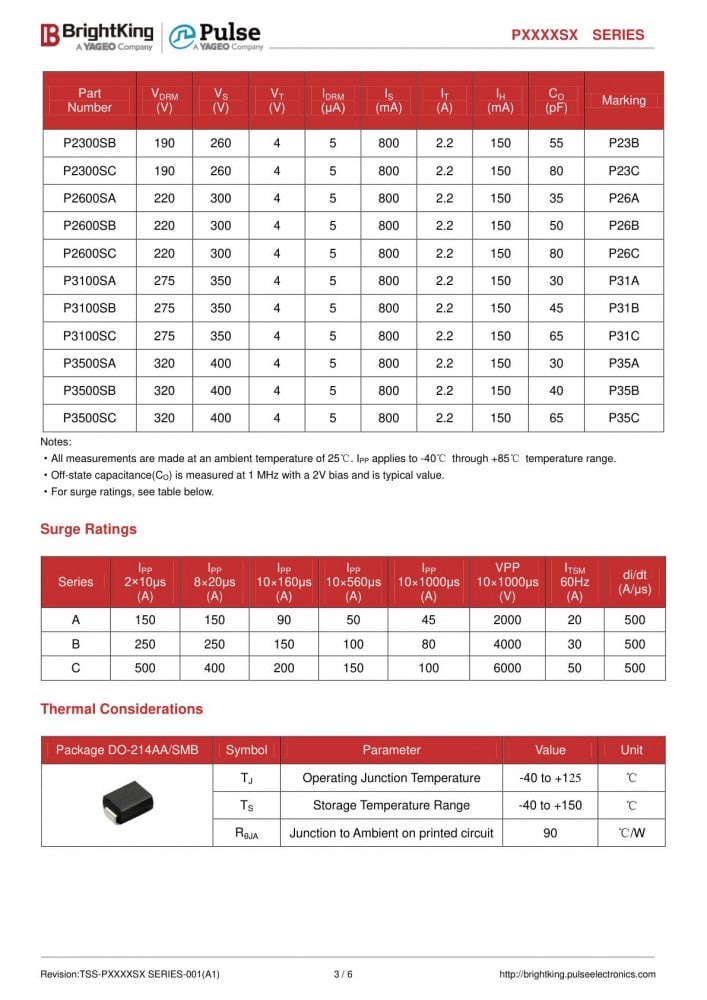 P1800SB datasheet page 3