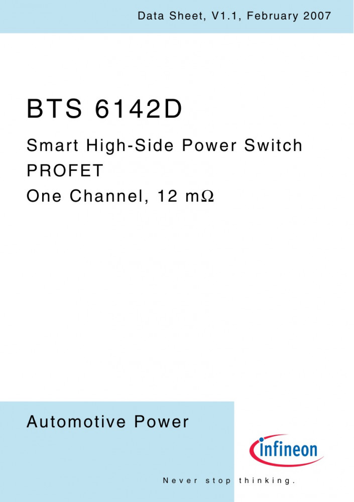 BTS6142D datasheet page 1