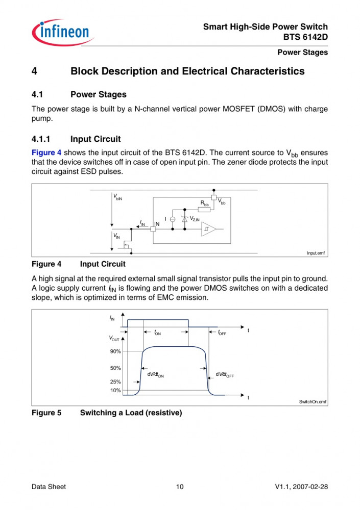 BTS6142D datasheet page 10