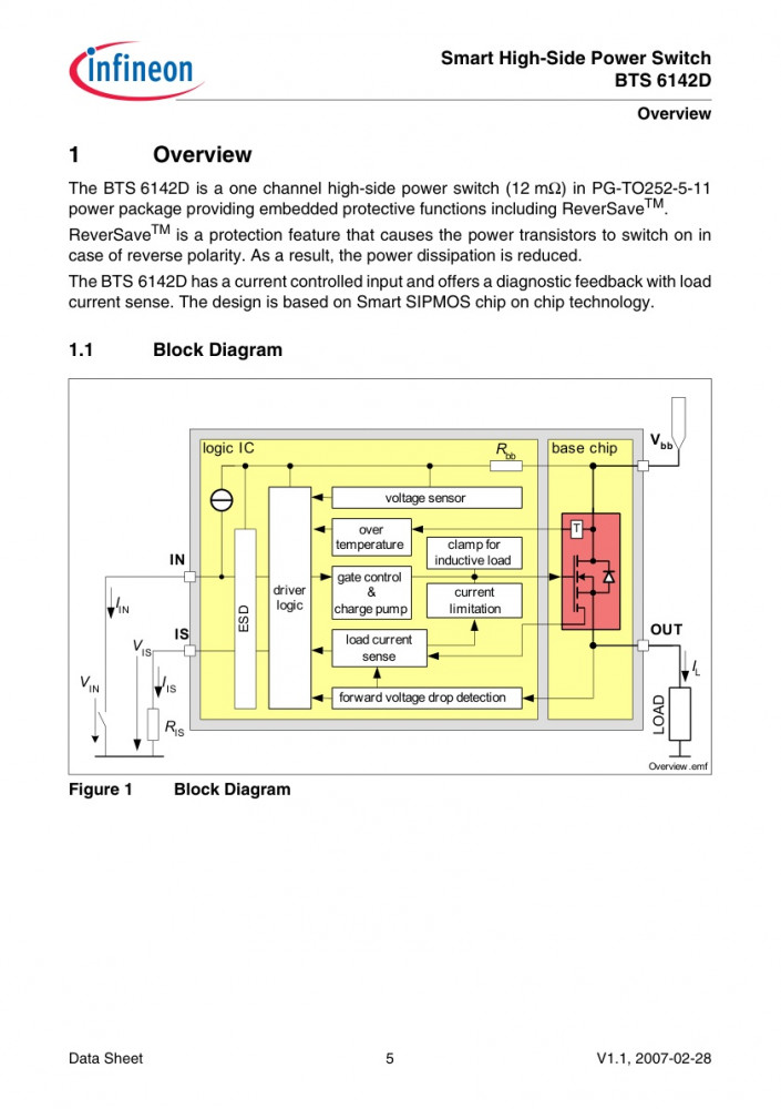 BTS6142D datasheet page 5