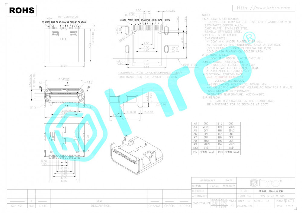 TYPE-C-31-M-12A technical drawing preview