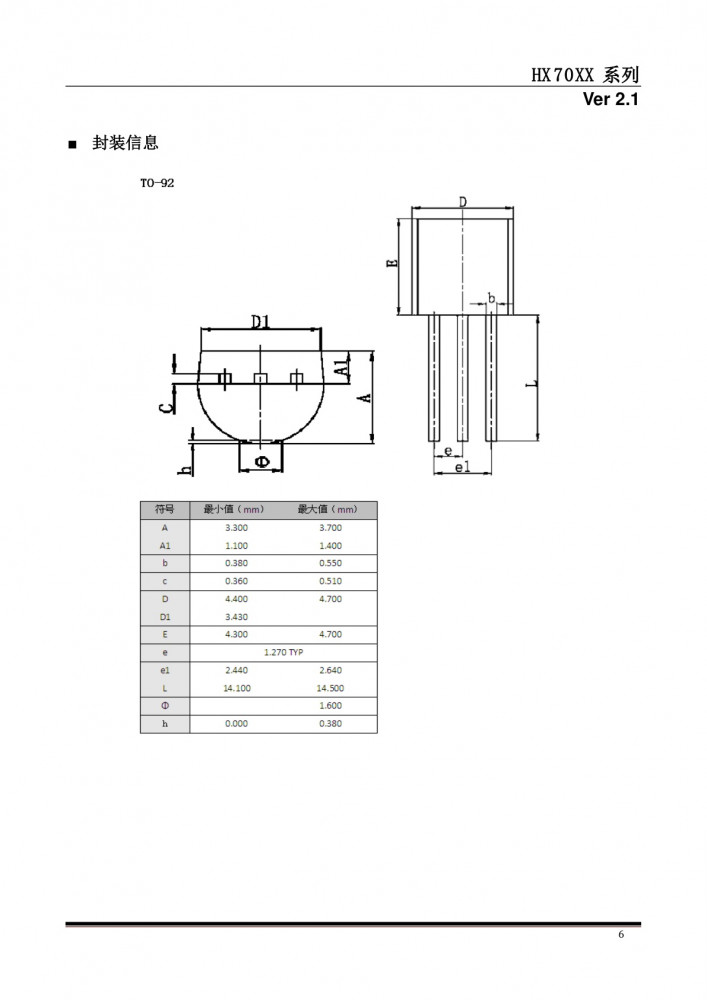 HX7022 datasheet page 6