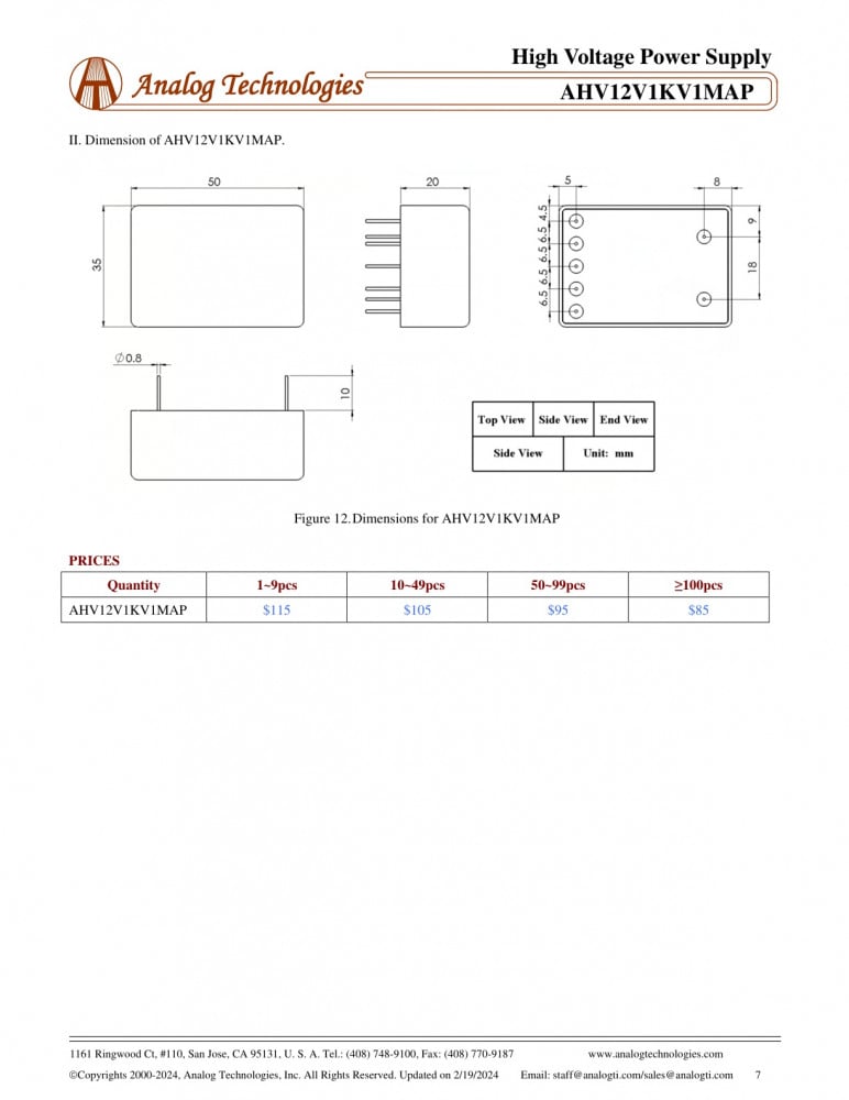 AHV12V1KV1MAP datasheet page 7