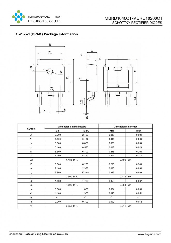 MBRD10100CT technical document page 3