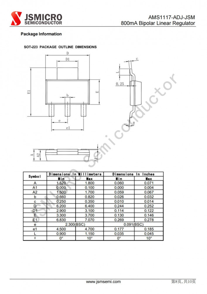 AMS1117-ADJ-JSM datasheet page 8