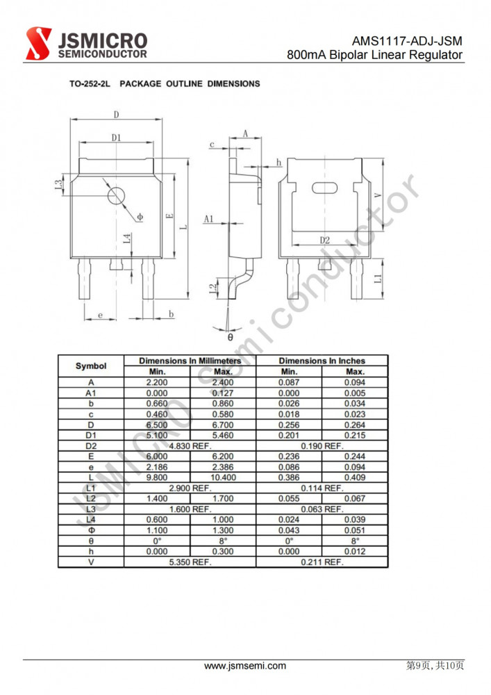 AMS1117-ADJ-JSM datasheet page 9