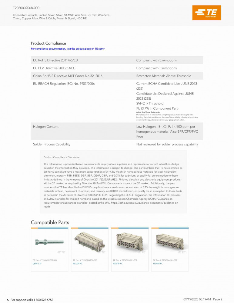 T2030002008-000 technical document page 2
