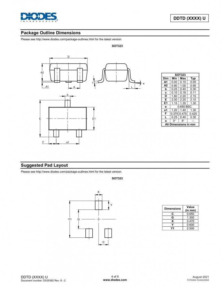 DDTD113ZU-7-F datasheet page 4