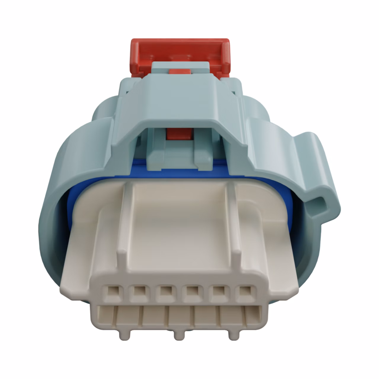 Squba Sealed Receptacle Assembly with CPA, 1.80mm Pitch, Single Row, 6 Circuits, Mint for sale