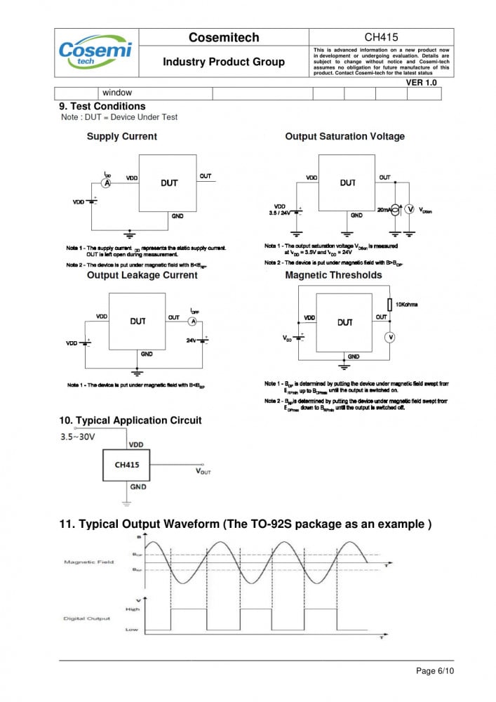 CH415TB datasheet page 6
