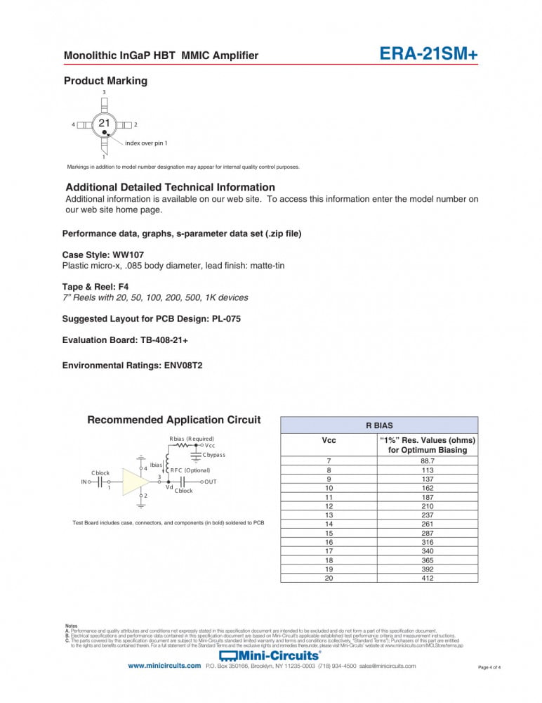 ERA-21SM+ datasheet page 4