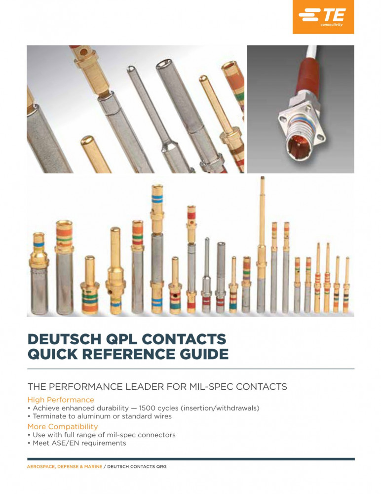 TE DEUTSCH QPL contacts guide page 1