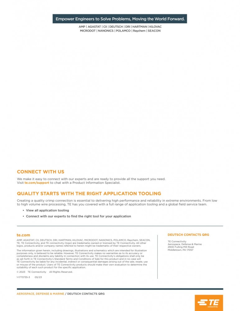 TE DEUTSCH QPL contacts guide page 6