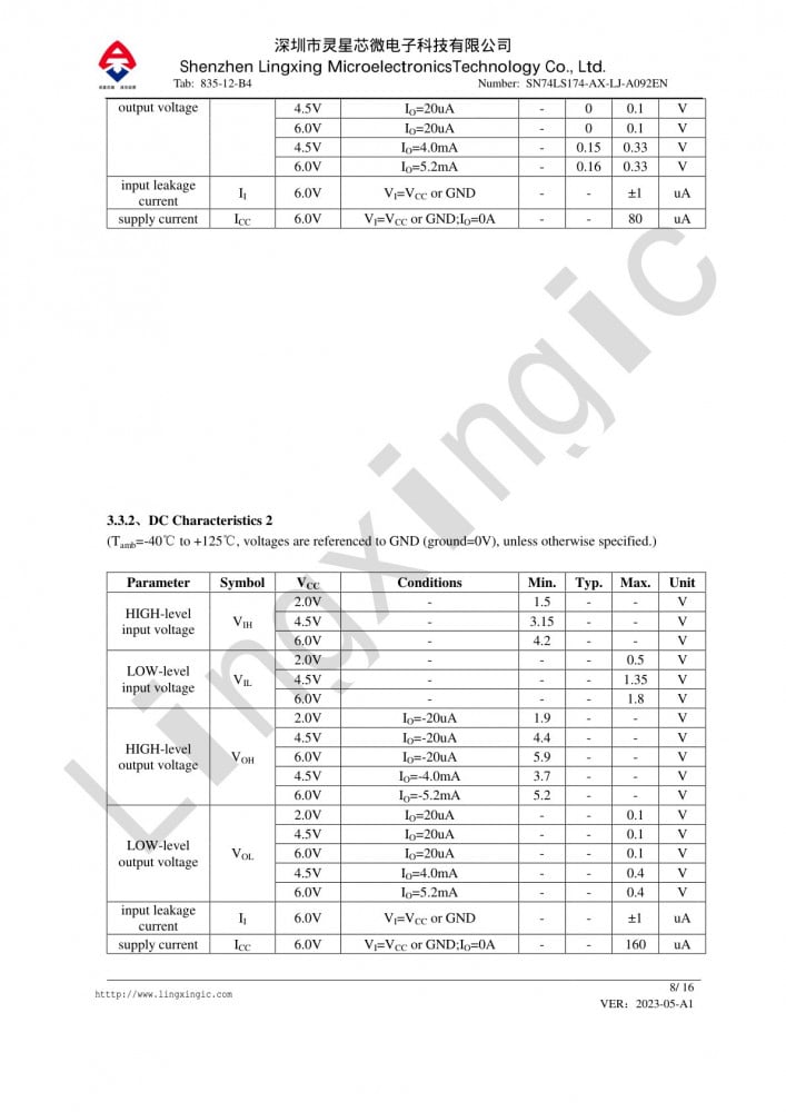 SN74LS174N(LX) datasheet page 8