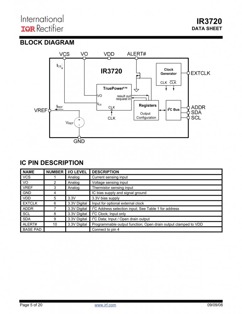 IR3720 technical document page 5