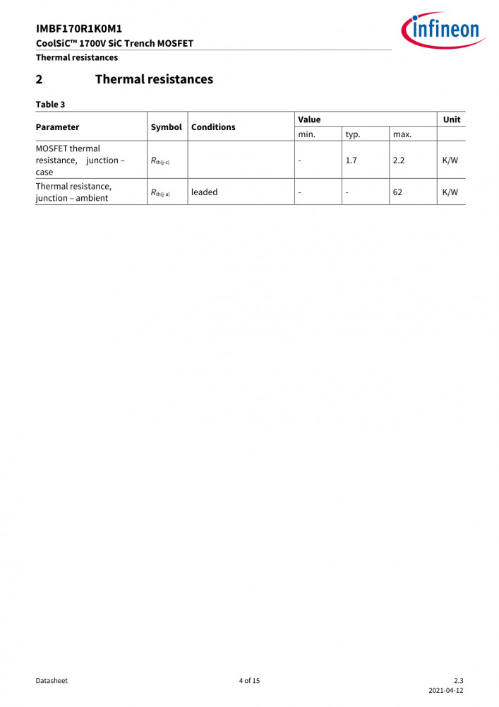 IMBF170R1K0M1 datasheet page 4