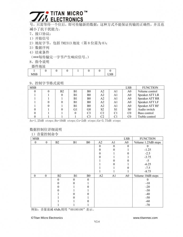 TM2313 datasheet page 8
