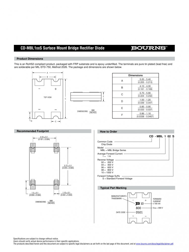 CD-MBL106S datasheet page 3
