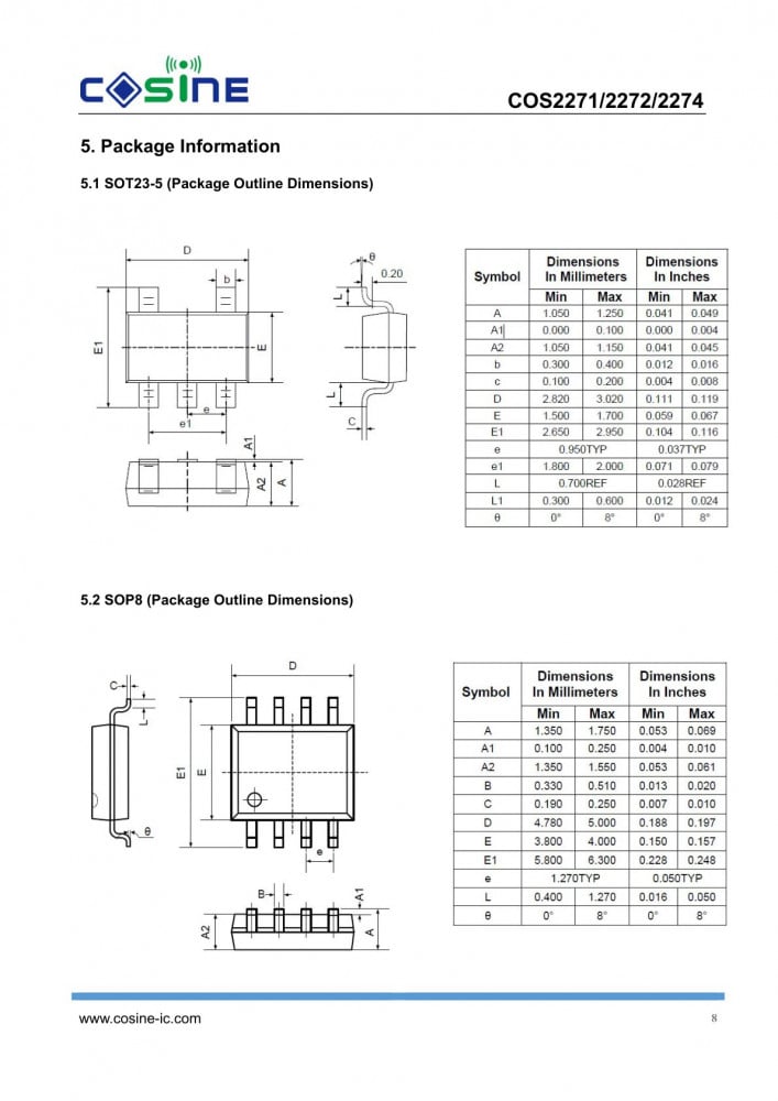COS2272SR datasheet page 8