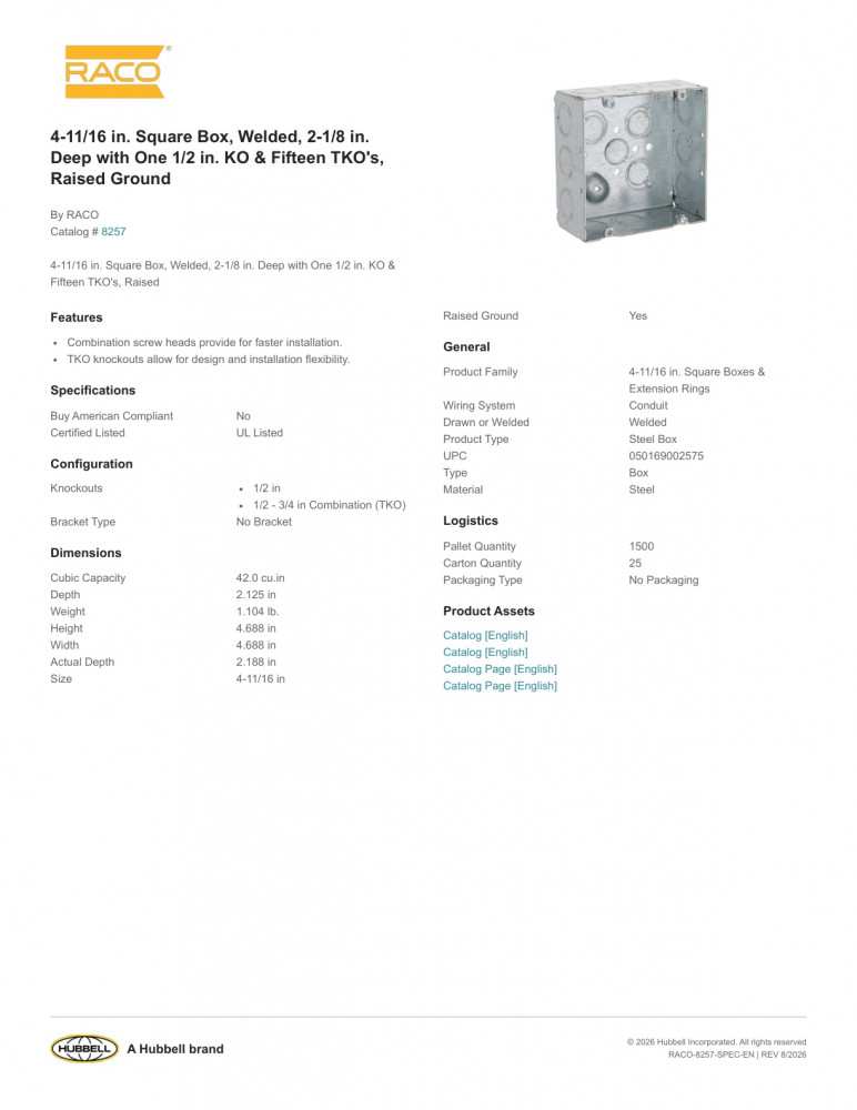 Technical document image for product reference