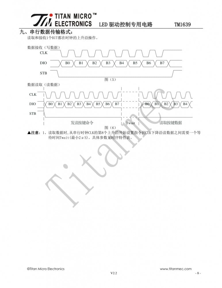 TM1639 datasheet page 8